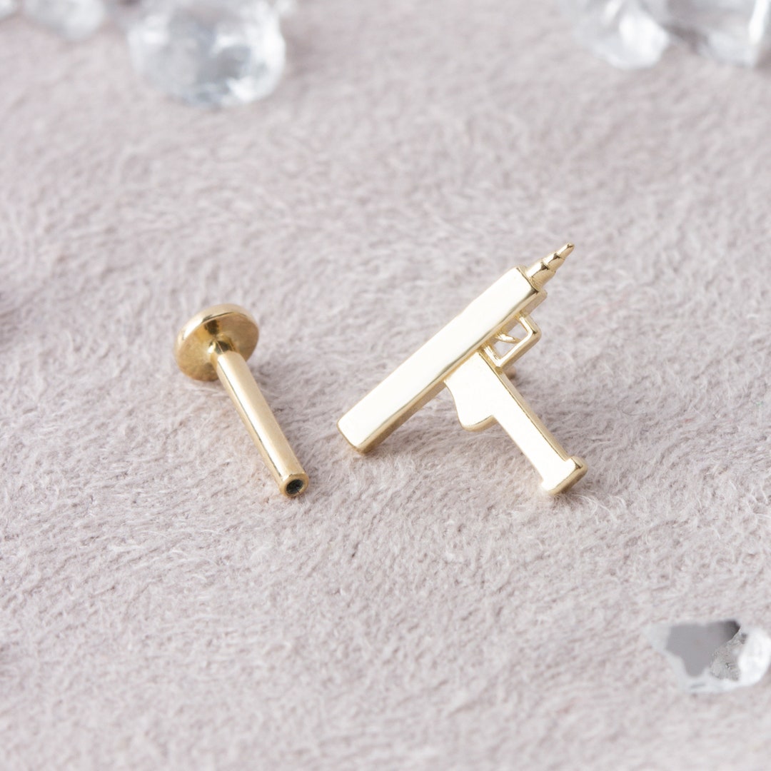 Weapon Earring, Weapon Piercing, Gun Earring, Gun Piercing, Gun Jewelry ...