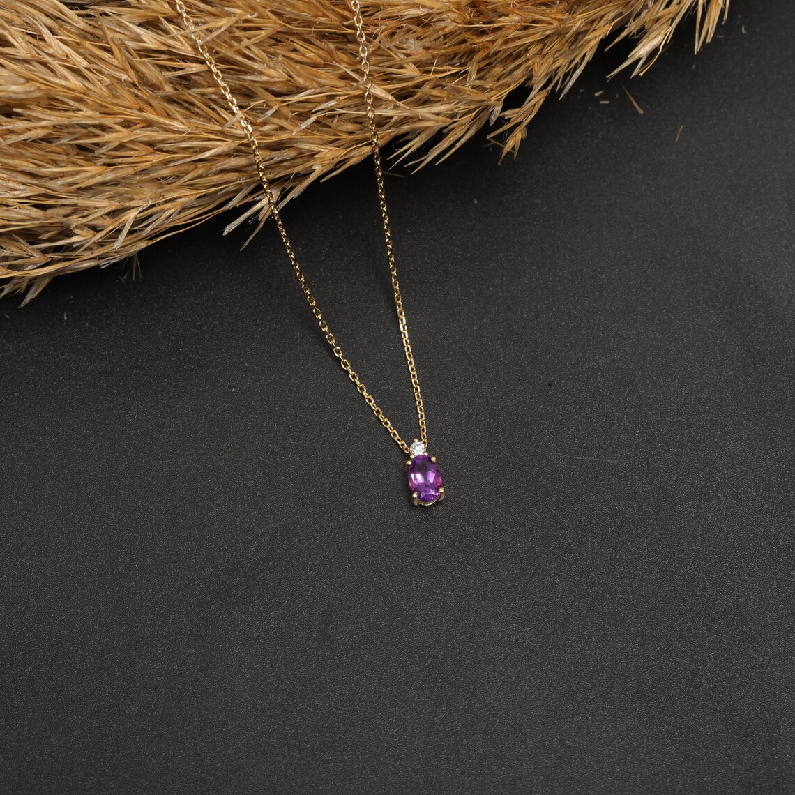 Amethyst Necklace, Birthstone Necklace, February Necklace, Jewelry With ...