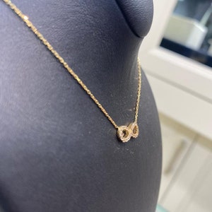 Gold Infinity Necklace Gold Infinity Pendant Handmade - Etsy