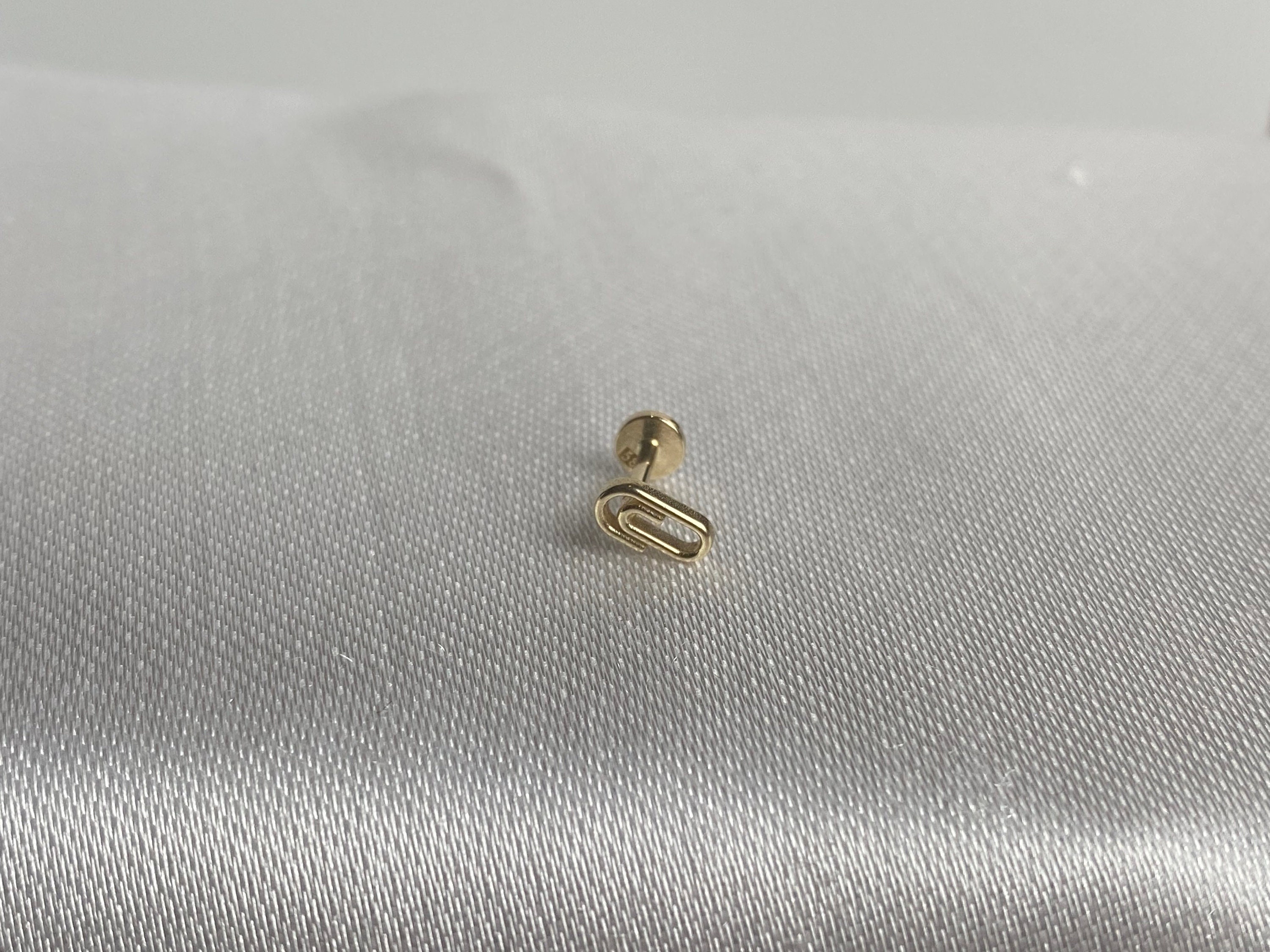 Paperclip Earrings Paperclip Piercing Safety Pin Earrings - Etsy