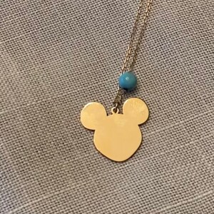 14k Gold Dainty Mouse Necklace, Mouse Pendant, Valentines Day Gift ...