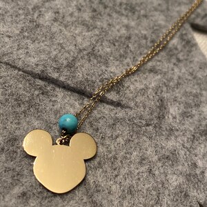 14k Gold Dainty Mouse Necklace, Mouse Pendant, Valentines Day Gift ...