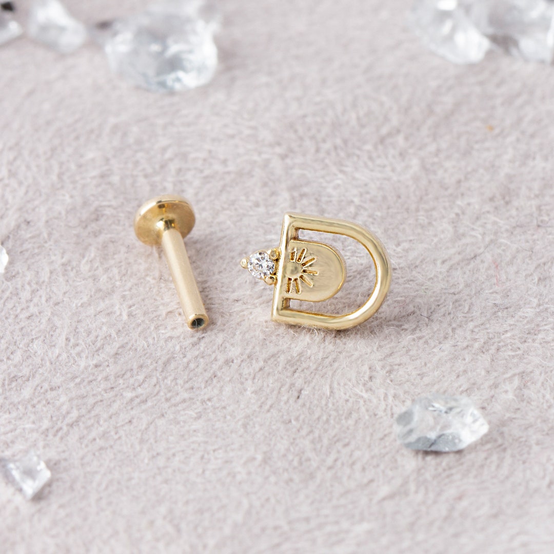 Sun Earrings, Gold Sun Earrings, Gold Sun Piercing, Sun Stud Earrings ...