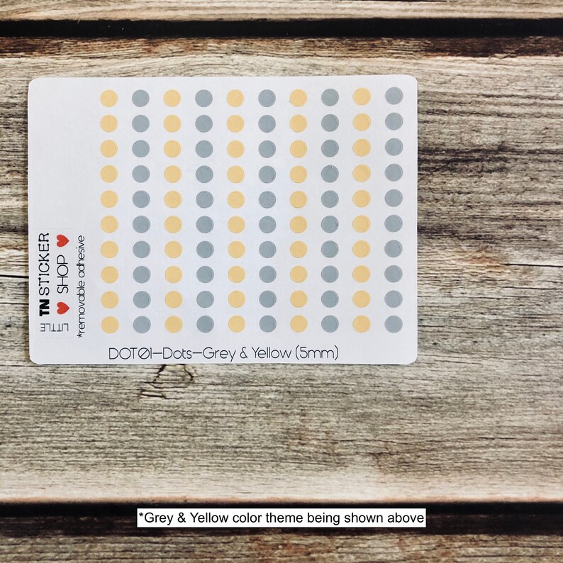 5mm Dot Stickers for Small Notebooks & Planners! - Etsy