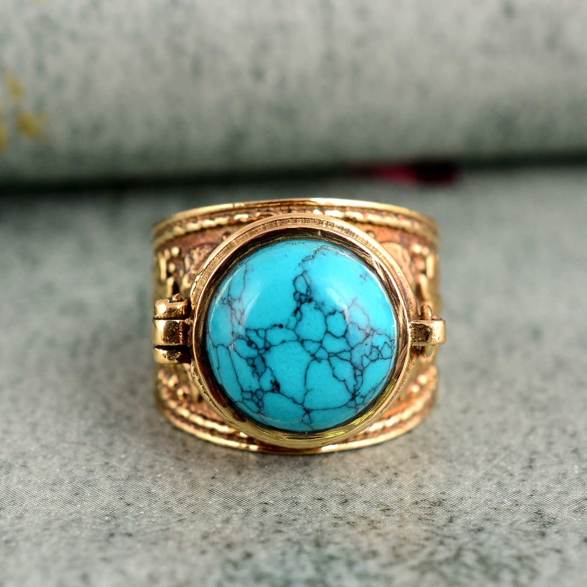 Poison Ring, Hidden Box Ring, Openable Ring, Pill Box Ring, Secret ...