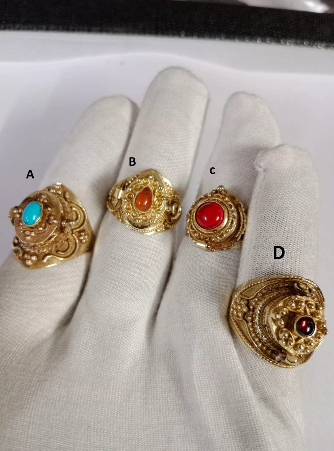 Poison Ring, Brass Gemstone Ring, Rings for Women, Poison Jewelry, Knot ...