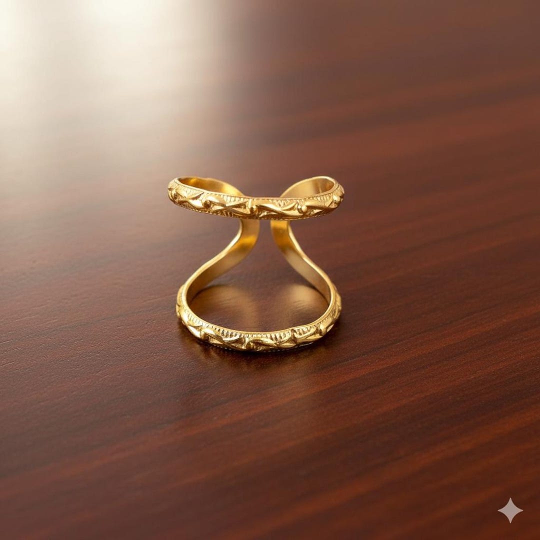 Gold Arthritis Splint Ring, Lateral Deviation Support, EDS Ring, Mallet ...