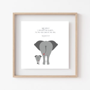 Kids Bible Verse Wall Art, Matthew 28:20, Kids Room Art, Kids Room ...