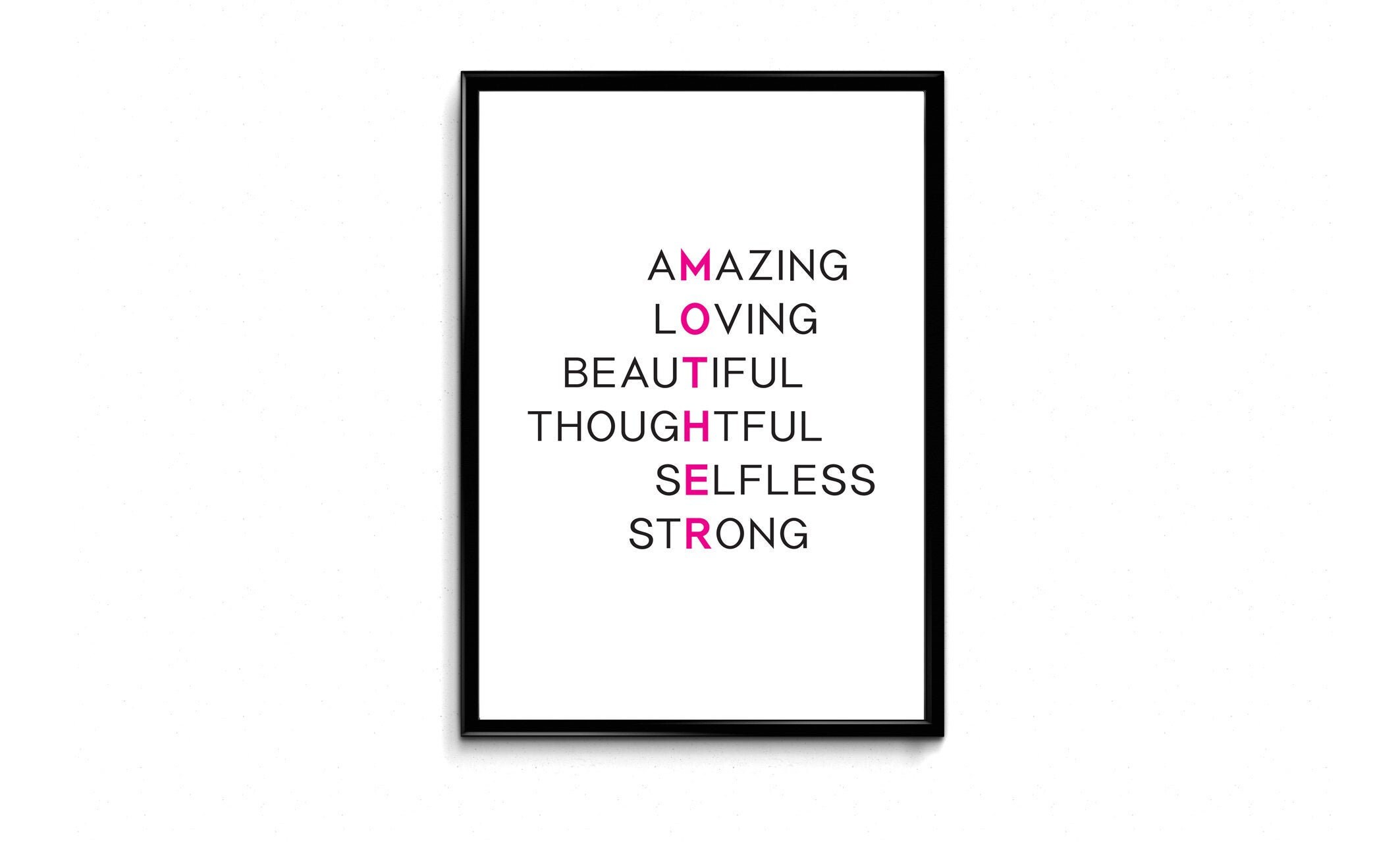 Mother Poster Mothers Day Quotes Mothers Day Gift Amazing | Etsy