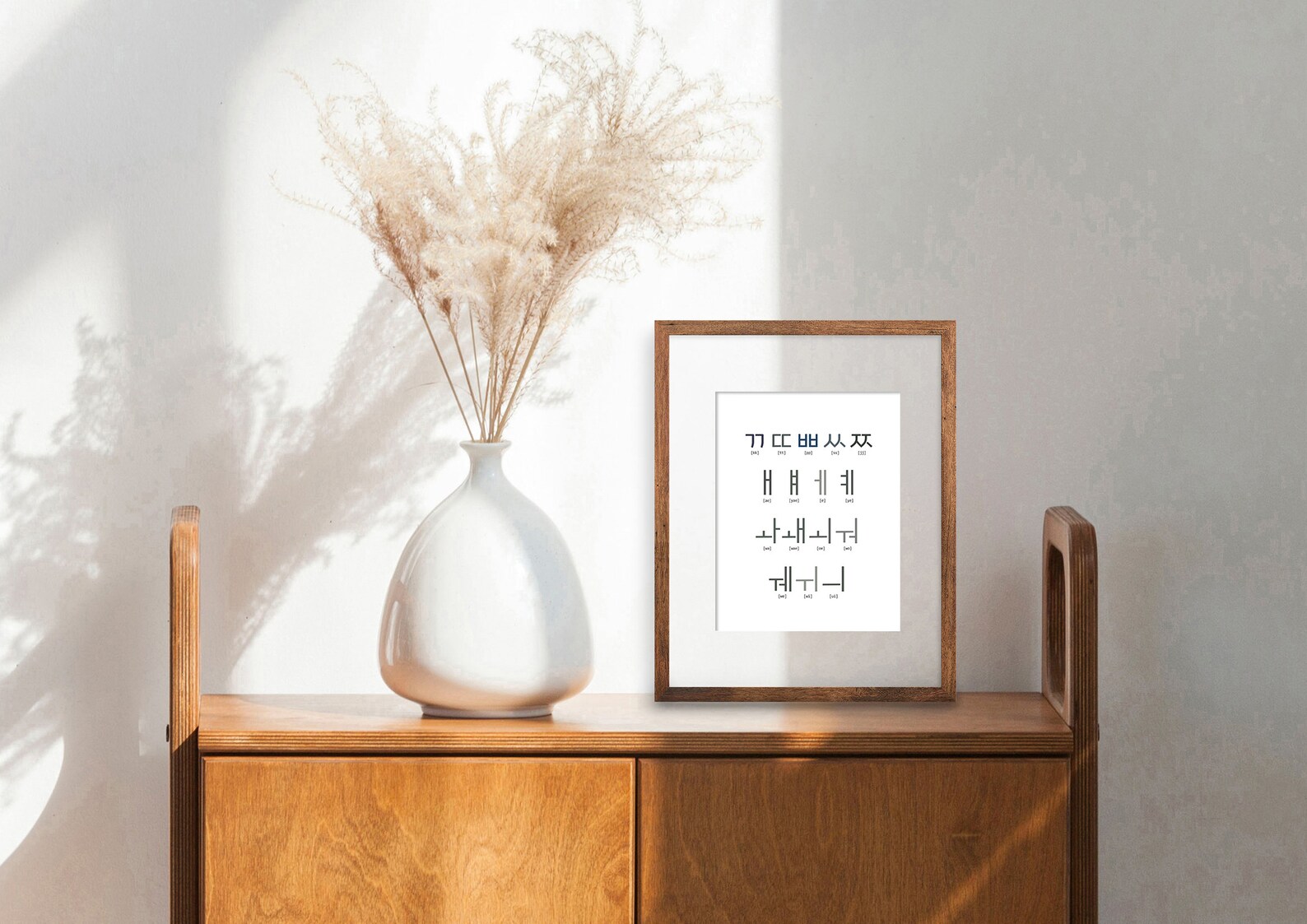 Korean Hangul, Alphabet Hangul Poster, Printable Hangul Poster, Korean ...