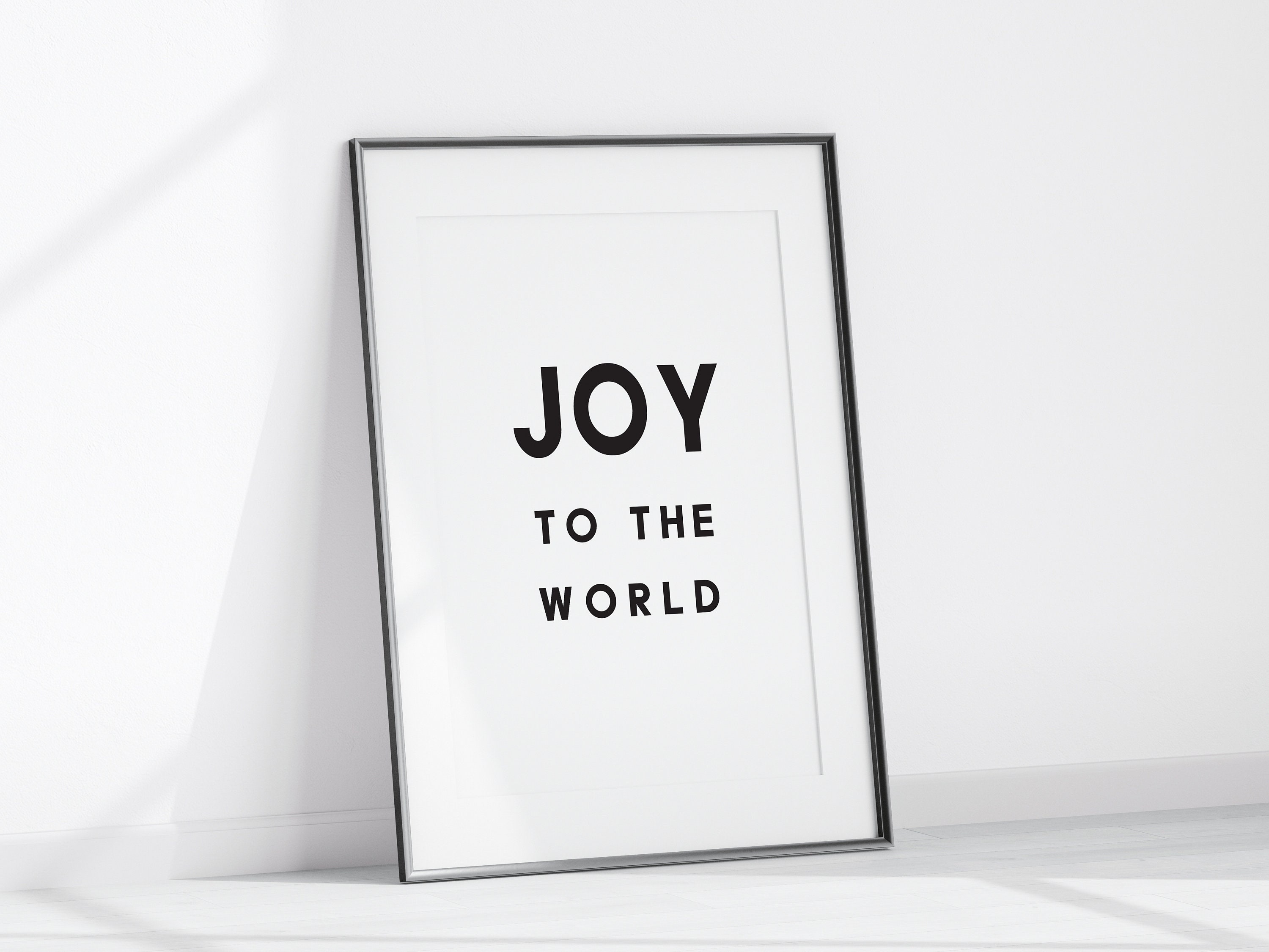 Christmas Wall Art, Joy to the World Printable, Christmas Decor ...