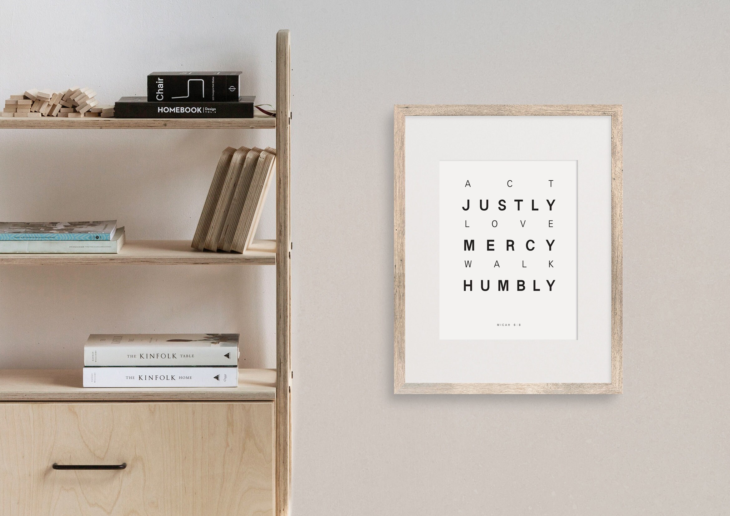 Bible Verse Wall Art, Micah 6:8, Act Justly, Love Mercy, Walk Humbly ...