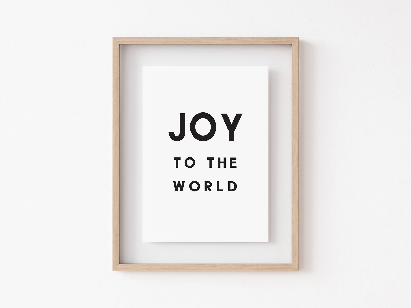 Christmas Wall Art, Joy to the World Printable, Christmas Decor ...