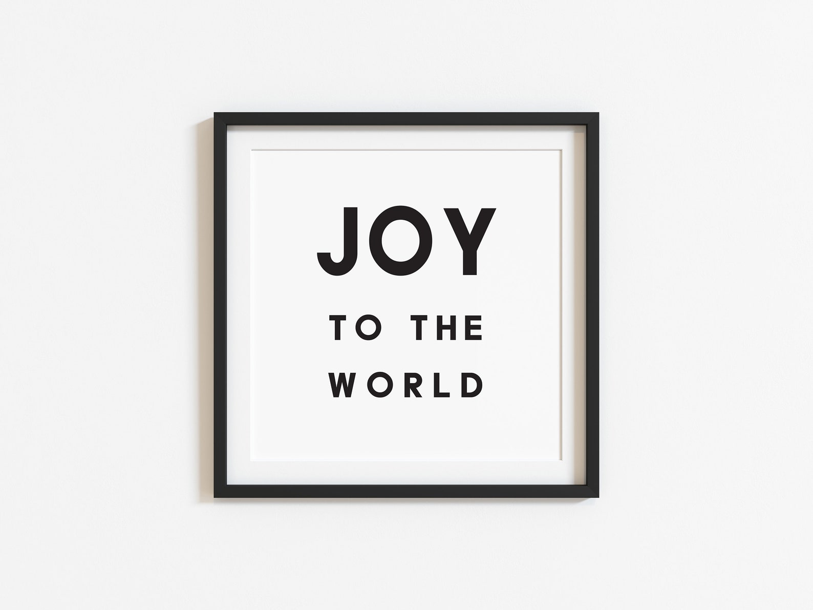 Christmas Wall Art, Joy to the World Printable, Christmas Decor ...