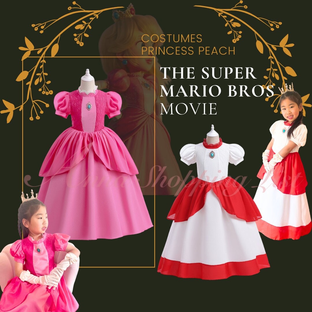 Princess Peach Costume Super Mario Bros, Pink Princess Peach Dress ...