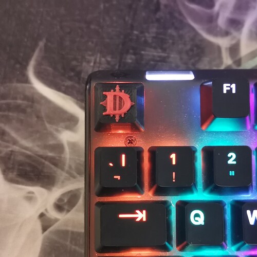 Diablo Logo Inspired Keycap for Mechanical Keyboard 3D Printed - Etsy