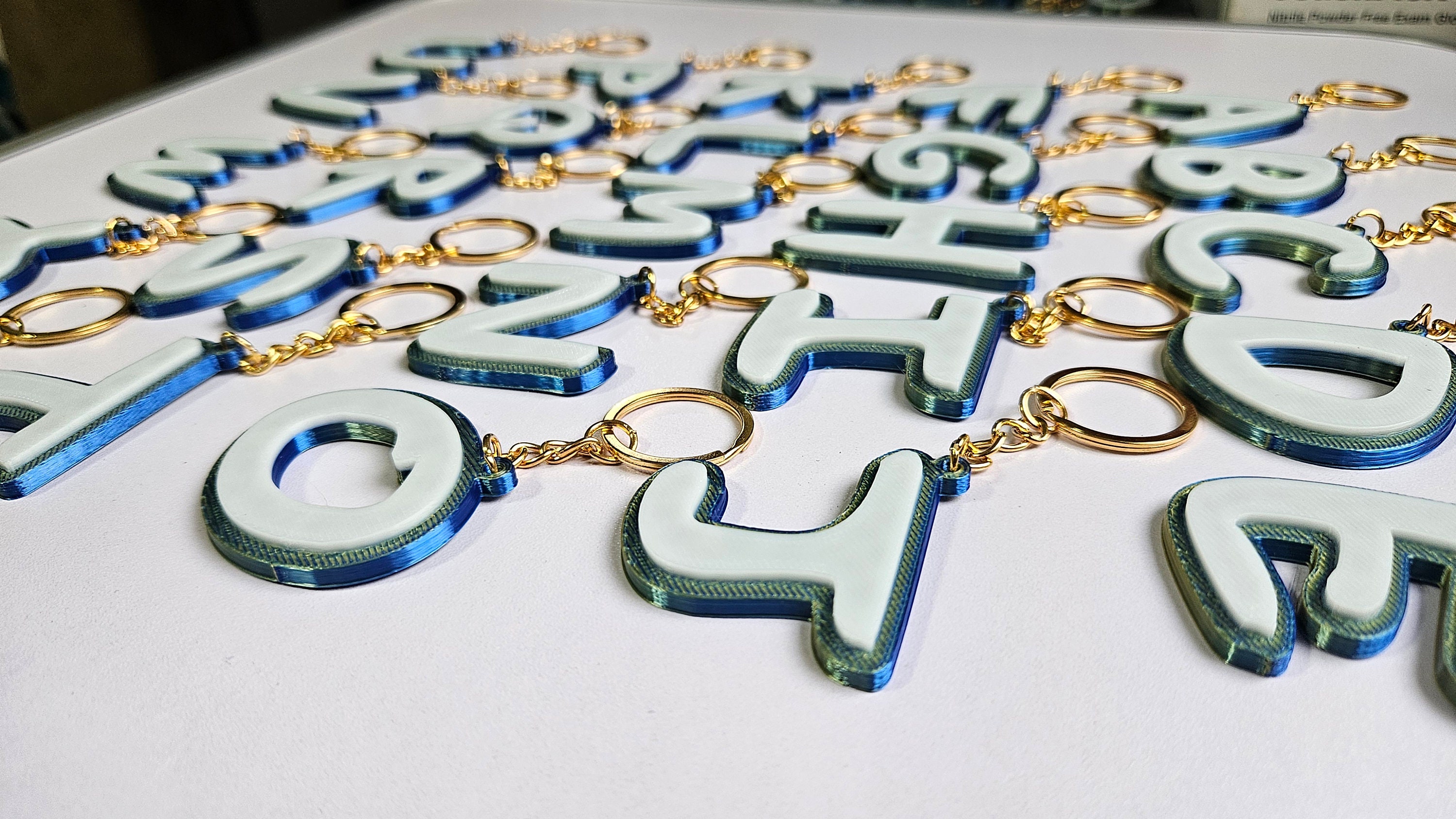 Custom Initial Keyrings | Custom Personalised Keyrings | Gifts for Her ...