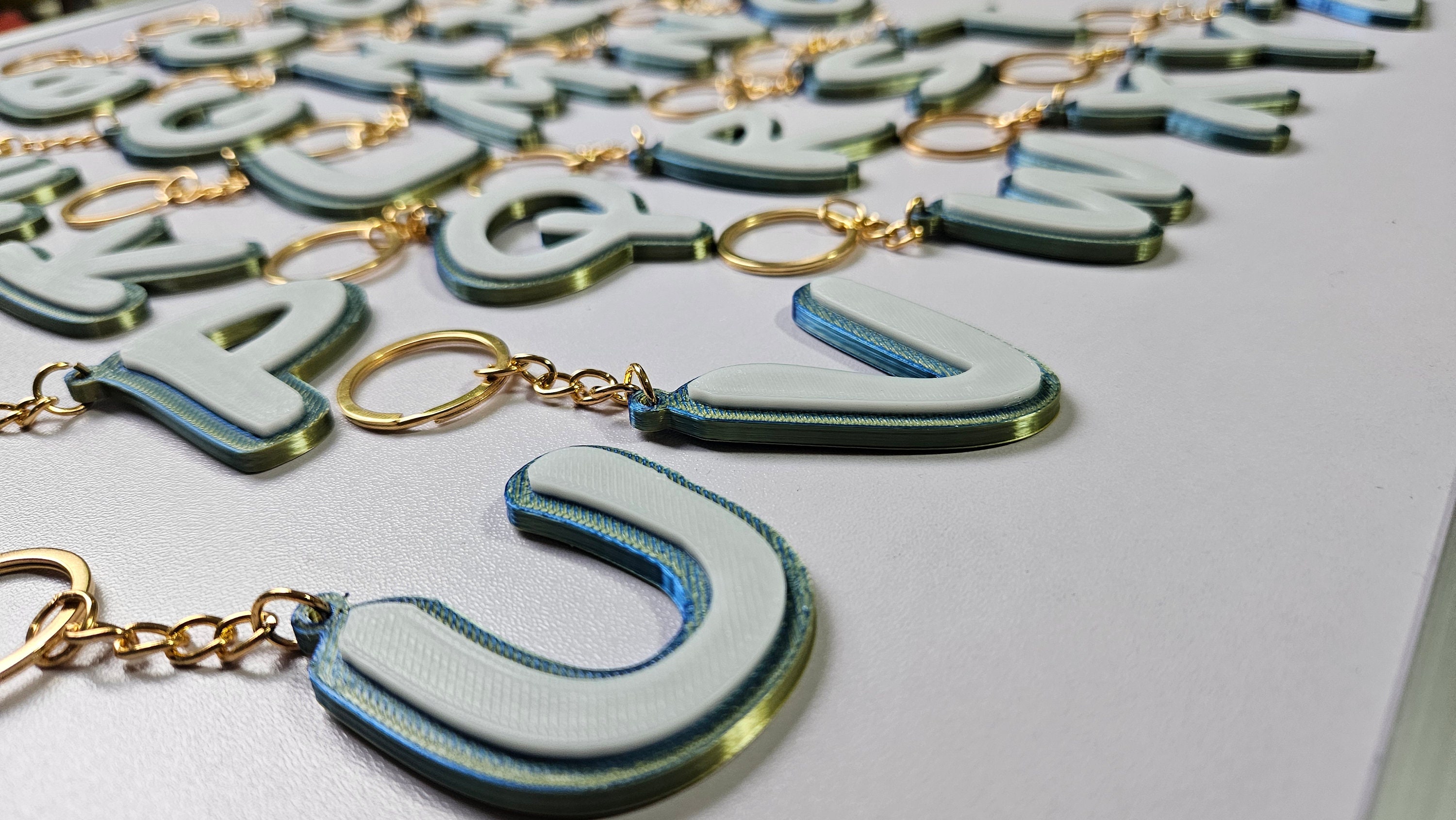 Custom Initial Keyrings | Custom Personalised Keyrings | Gifts for Her ...