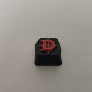 Diablo Logo Inspired Keycap for Mechanical Keyboard 3D Printed Artisan ...