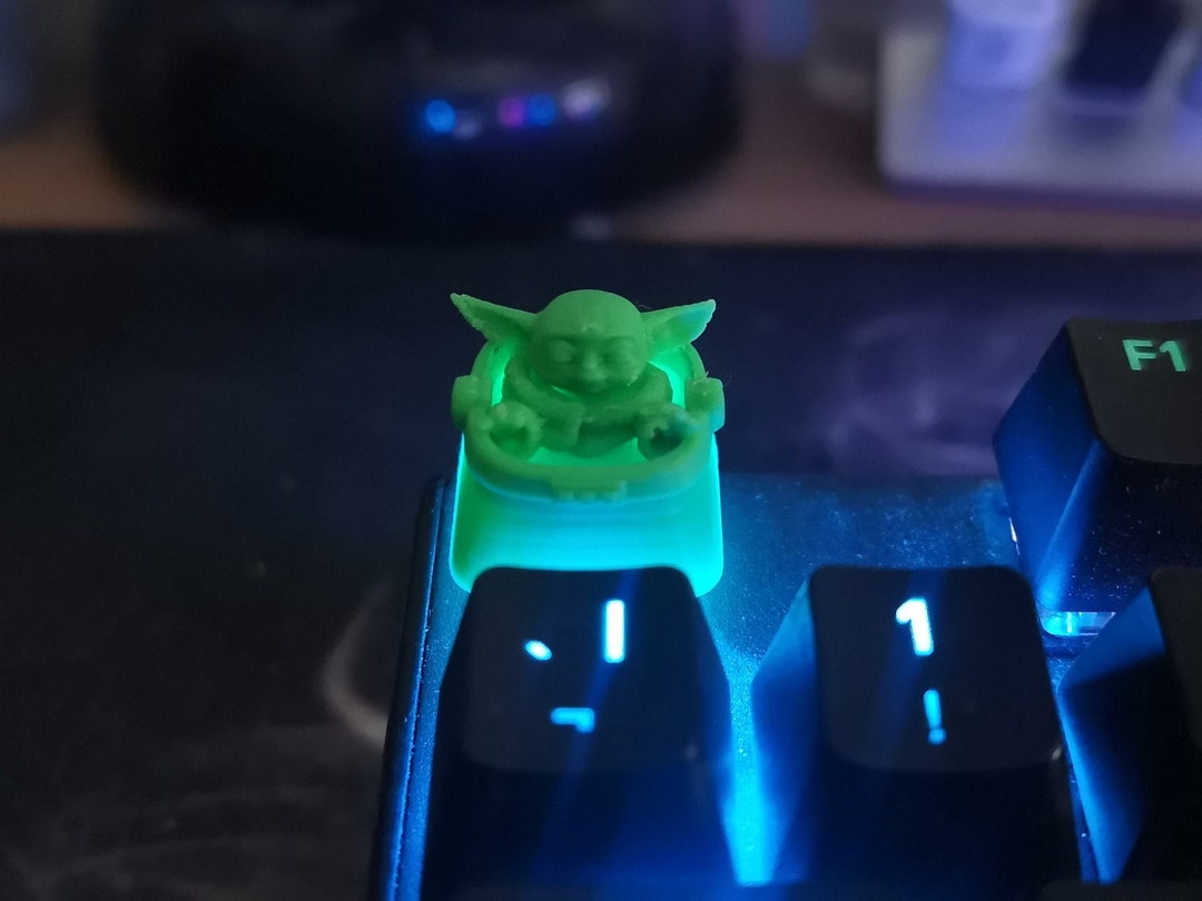 Baby Yoda Inspired Keycap for Mechanical Keyboard Master Yoda 3D ...