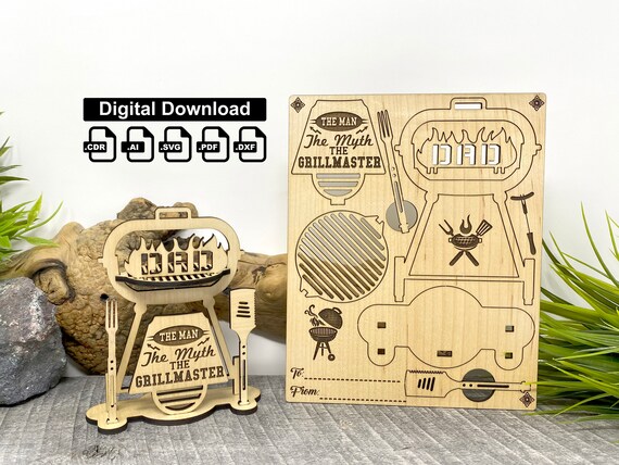 Glowforge Files Instant Download - Laser Cut Files SVG+DXF+PDF+Ai Two ...