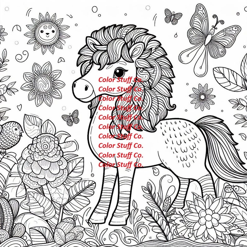 Animals N' Stuff - Digital/printable Coloring Book - Etsy