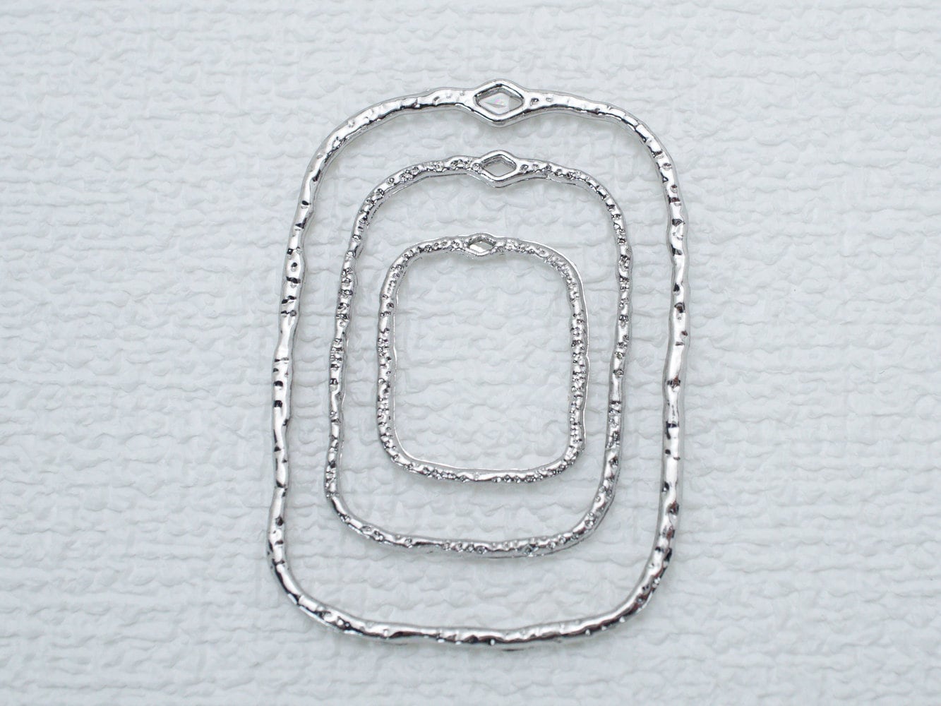 Rectangle Open Back Bezel Gold Charms for Pressed Flowers UV - Etsy