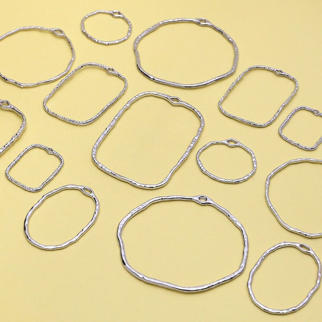 Silver Open Back Bezels: Resin Jewelry Making DIY Kit (10 Pcs) - Etsy