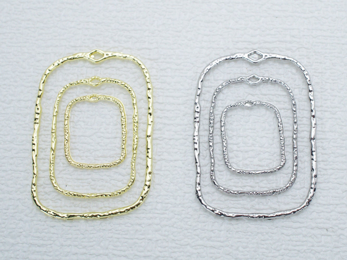 Gold Rectangle Open Back Bezels: Resin Jewelry Making Kit (10 Pcs) - Etsy