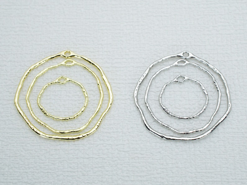 Circle Open Back Bezel Charms for Pressed Flowers UV Resin | Etsy