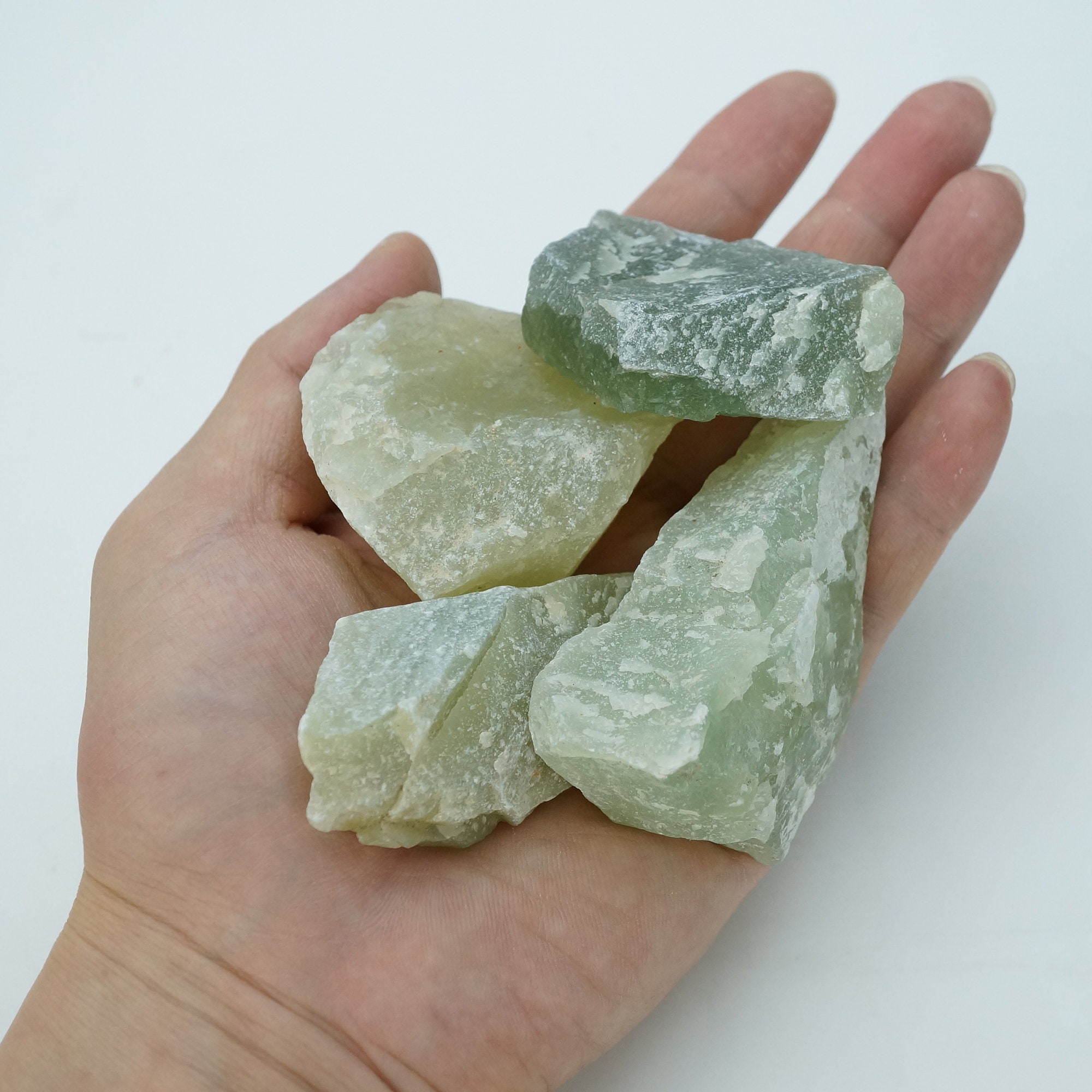 Natural Raw Xiuyan Jade Chunk Raw Green Jade Stone Raw | Etsy