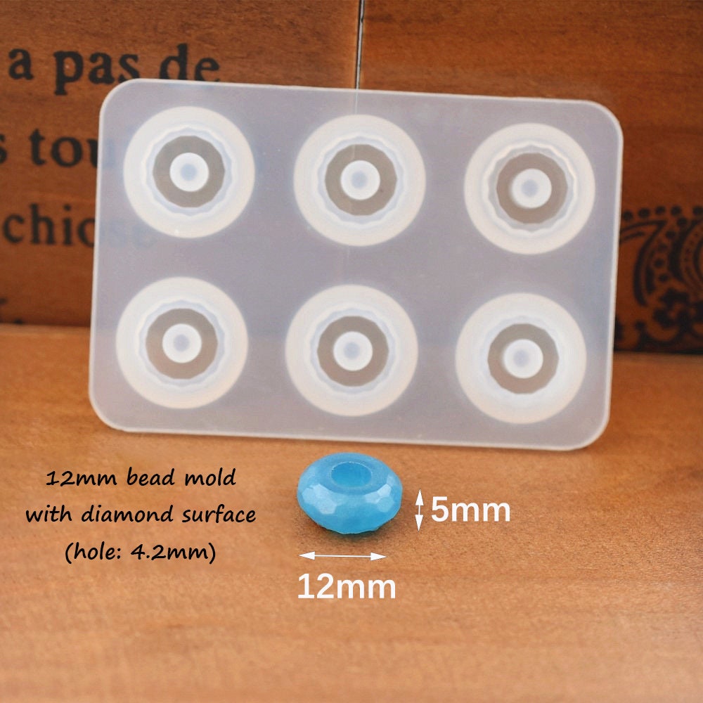 Silicone Pandora Style Bead Mold: DIY Resin Jewelry, 12mm 16mm (3 Pcs ...