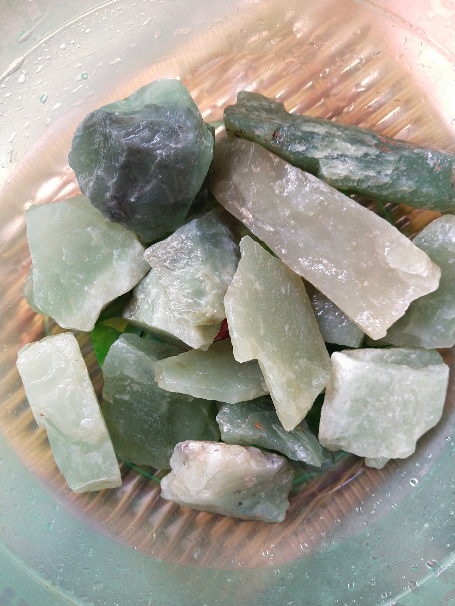 Natural Raw Xiuyan Jade Chunk Raw Green Jade Stone Raw - Etsy
