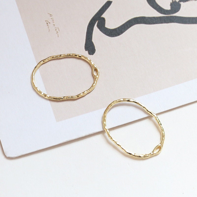 Gold Plated Open Back Bezels: Triangle Charms DIY Kit - Etsy