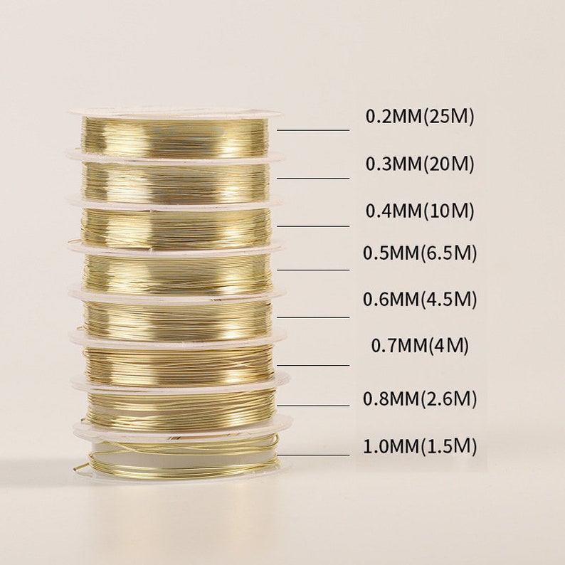 14K Gold Wire Gold Plated Metal Wire 18K Gold Wire Silver - Etsy