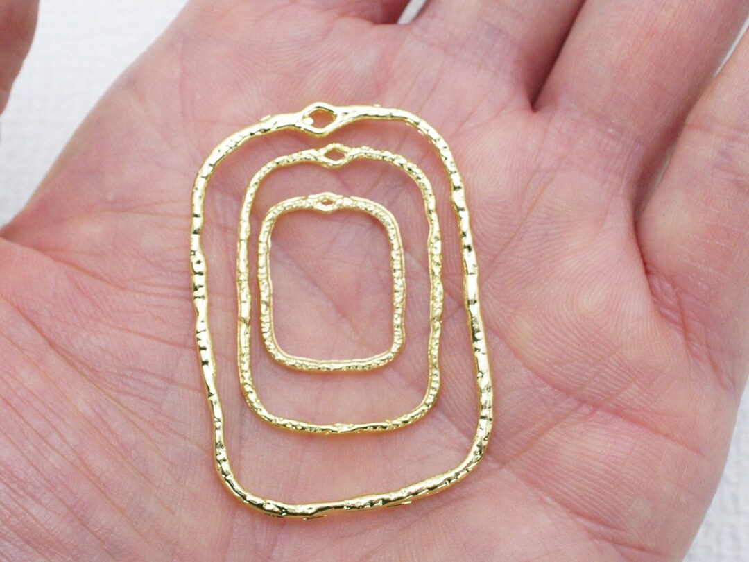 Gold Rectangle Open Back Bezels: Resin Jewelry Making Kit (10 Pcs) - Etsy