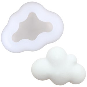 3D Cloud Silicone Mold, Cloud Shape Aroma Candle Mold, UV Resin Shiny ...