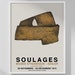 Pierre Soulages Exhibition Poster, Soulages Retro Poster, Minimalist ...