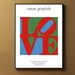 Robert Indiana Exhibition Poster, Love Print, Vintage Poster, Pop Art ...