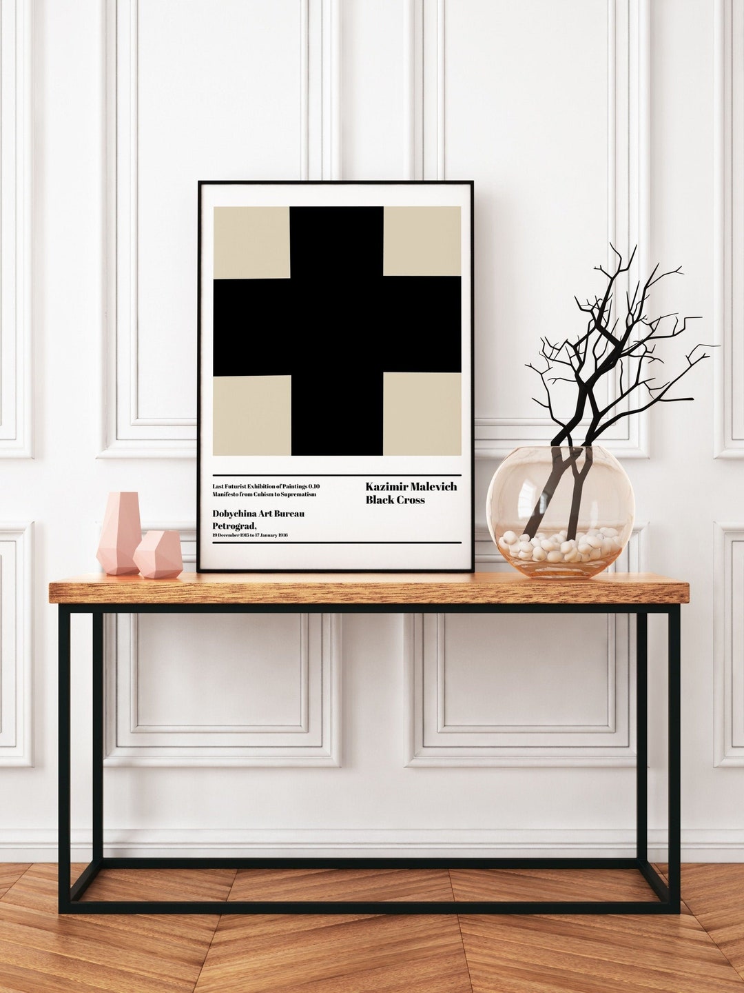 Kazimir Malevich Black Cross Exhibition Poster, Museum Poster, Vintage ...