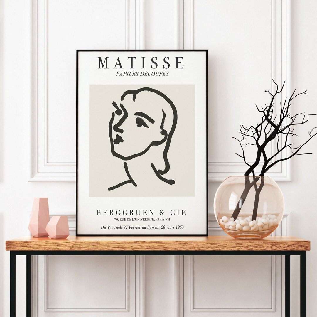 Henri Matisse Poster, One Line Drawing Matisse Girl Print - Etsy