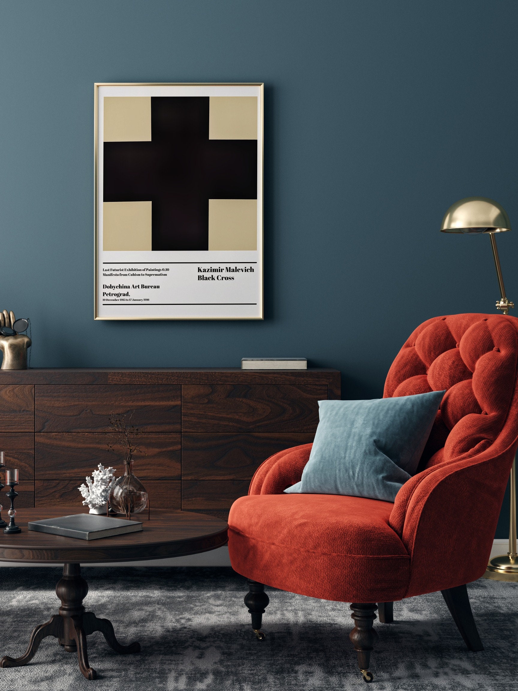 Kazimir Malevich Black Cross Exhibition Poster Museum Poster | Etsy
