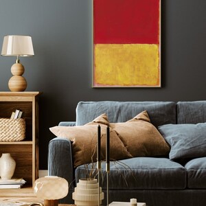 Mark Rothko Rot Gelb Print, Ausstellungsplakat, Rothko Poster ...