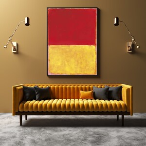 Mark Rothko Rot Gelb Print, Ausstellungsplakat, Rothko Poster ...