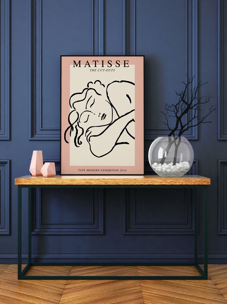 Henri Matisse Poster One Line Art Woman One Line Drawing | Etsy