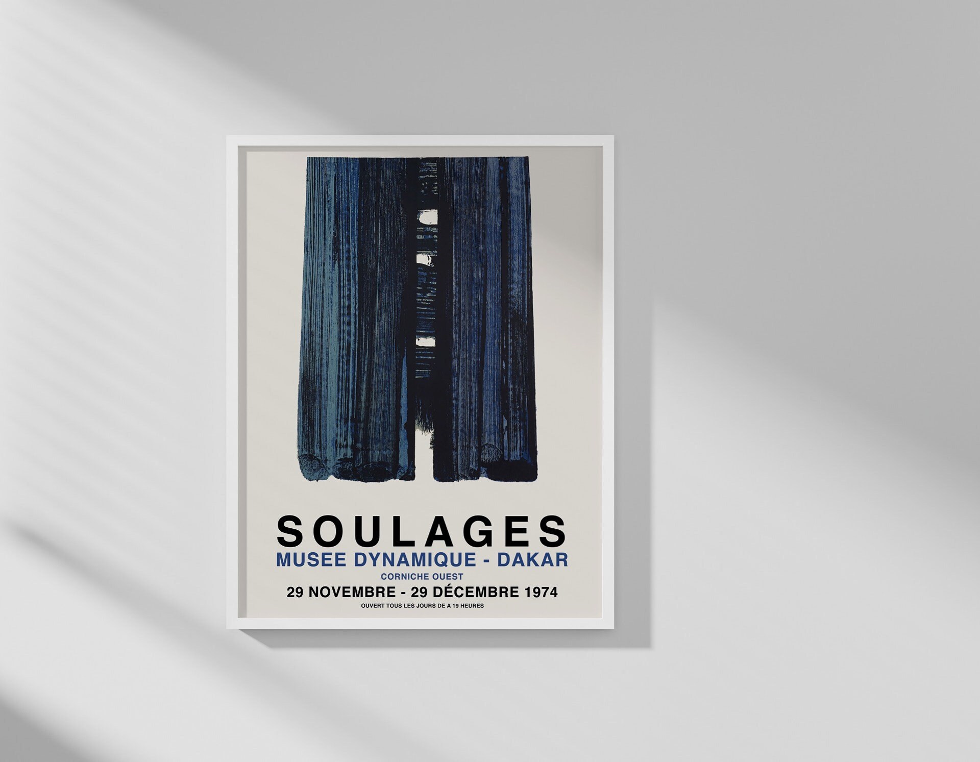 Pierre Soulages Exhibition Poster Art Print Museum Poster | Etsy