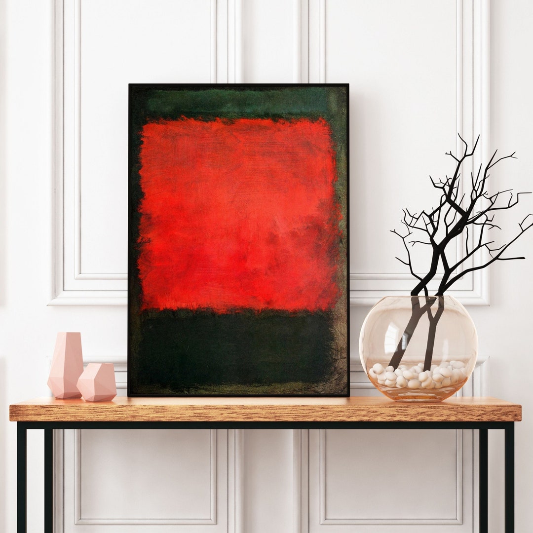 Mark Rothko Red Black Poster, Exhibition Poster,rothko Poster, Abstract ...