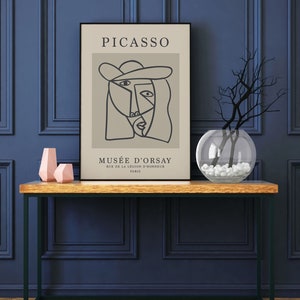 Picasso Poster , Picasso Exhibition Print, Pablo Picasso Museum Poster ...