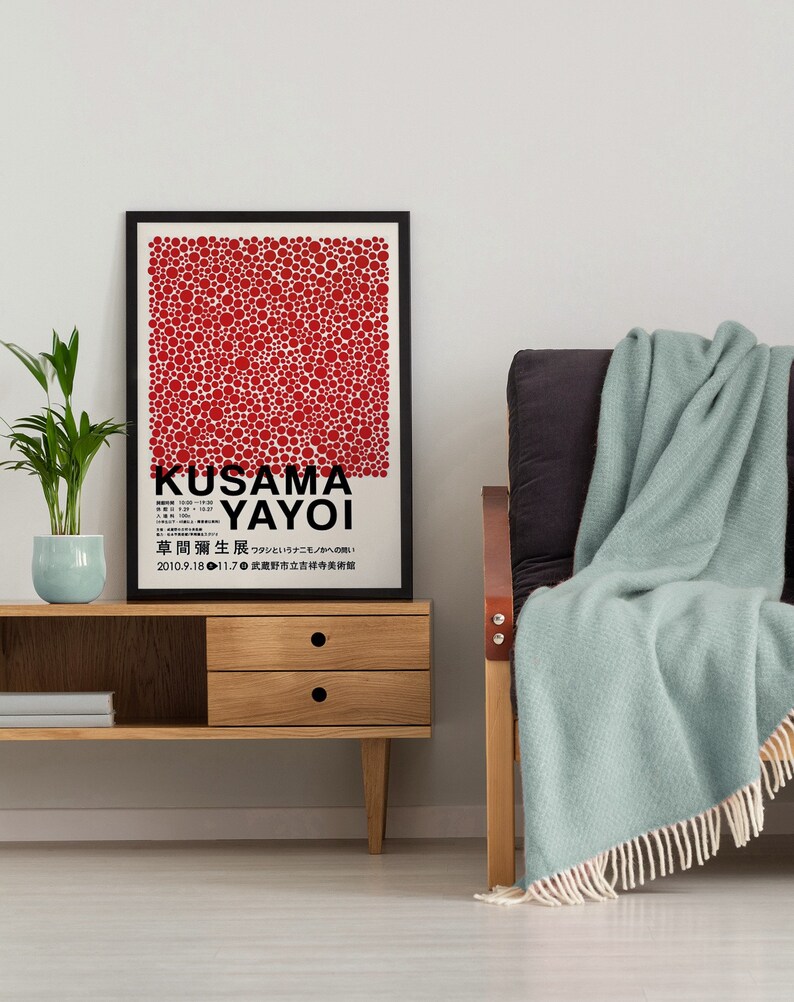 Yayoi Kusama Red Dots Exhibition Poster - Etsy Canada