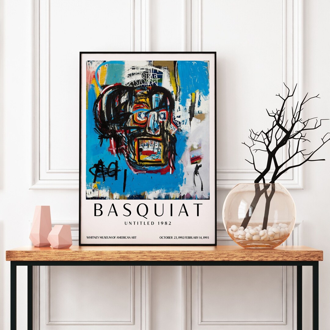 Jean Michel Basquiat Poster, Basquiat Untitled 1982 Museum Poster - Etsy